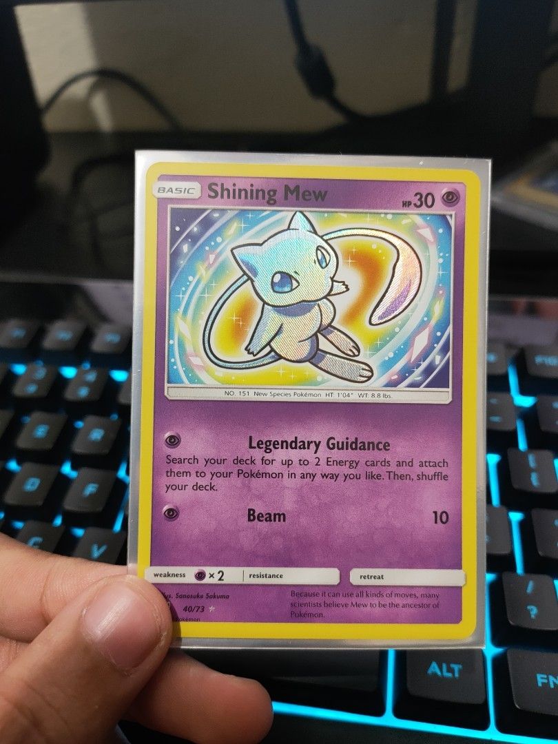 Shining mew from shining legends, Hobbies & Toys, Toys & Games on Carousell