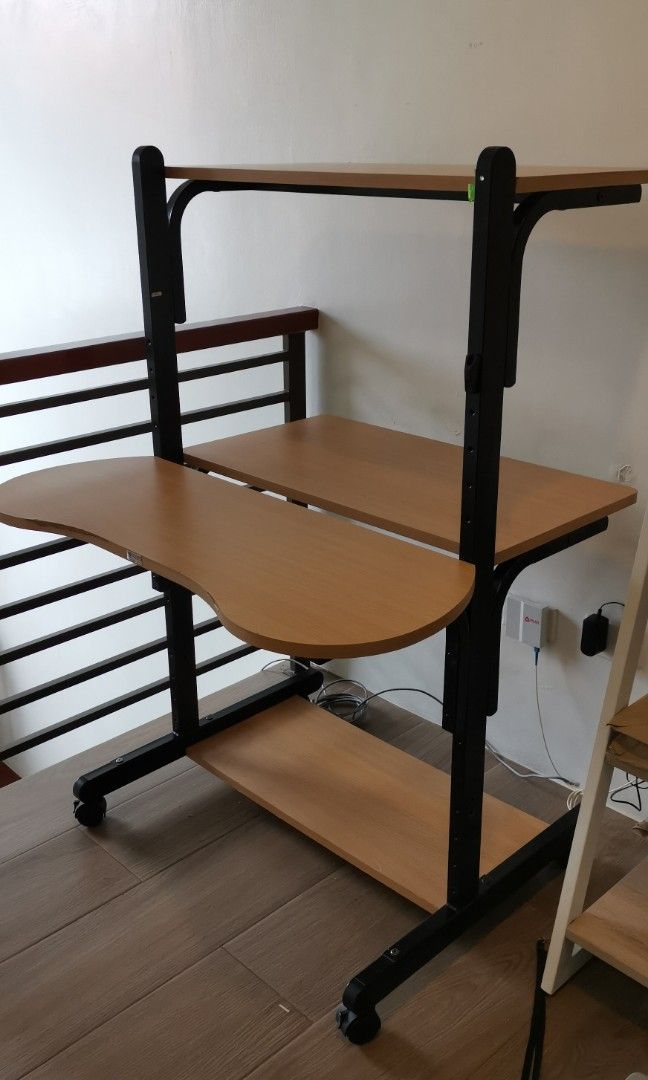 Sigma Computer Table, Furniture & Home Living, Office Furniture & Fixtures on Carousell