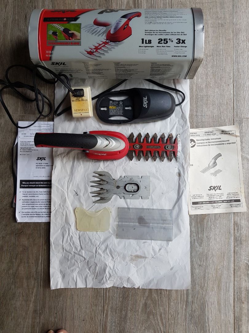 SKIL 8120 3.6-Volt Lithium Ion Isio 2-N-1 Cordless Shrub and Grass ...