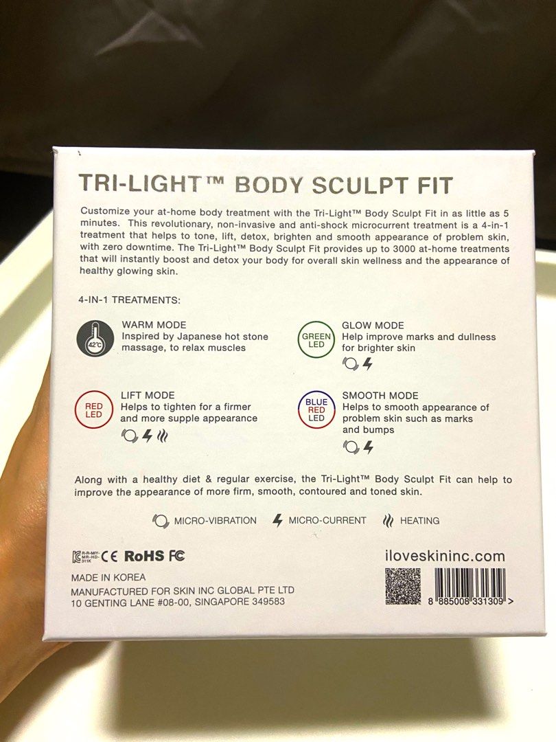 SkinInc Tri-Light Body Sculpt Fit, Beauty & Personal Care, Bath & Body ...