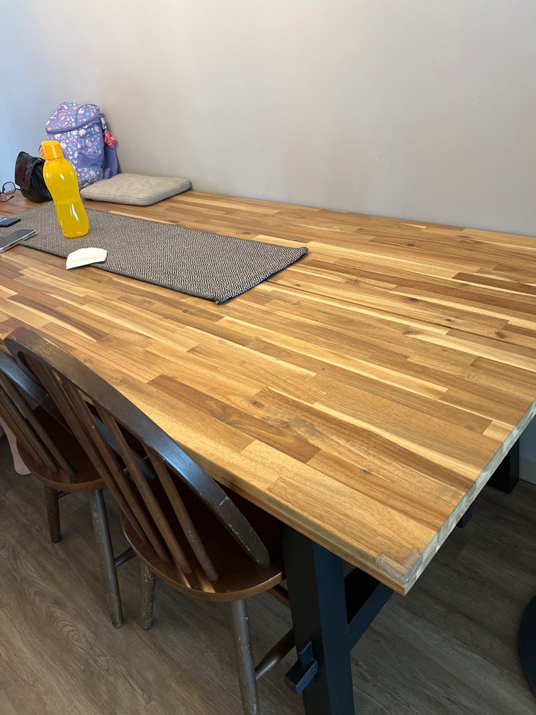 SKOGSTA table ikea, Furniture & Home Living, Furniture, Tables & Sets ...