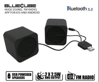 SonicGear Blue Cube Bluetooth Portable Speaker with FM Radio and USB ...