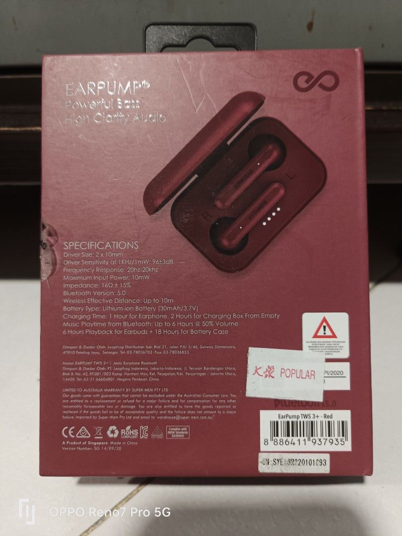 Sonicgear Earpump TWS3+, Audio, Earphones on Carousell