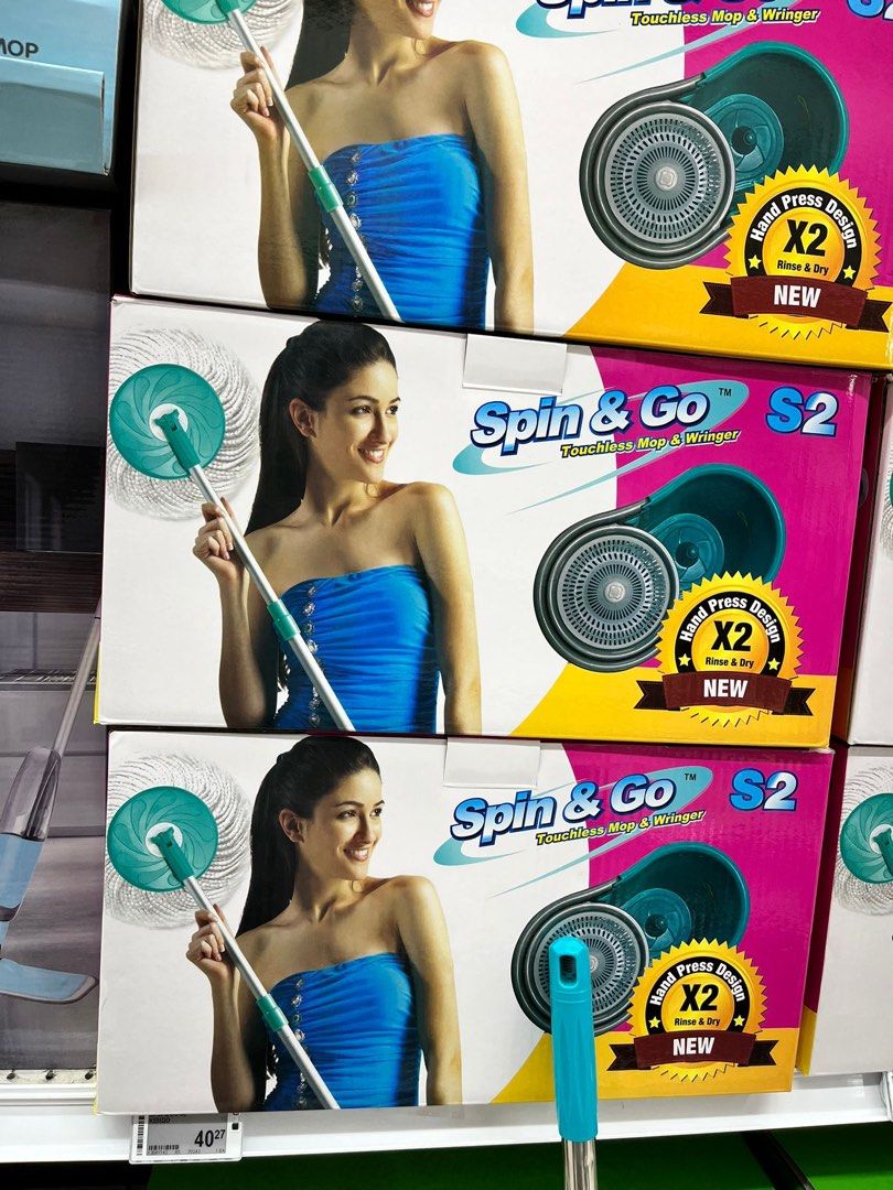 Spin & Go Mop BRAND NEW, Furniture & Home Living, Cleaning & Homecare ...