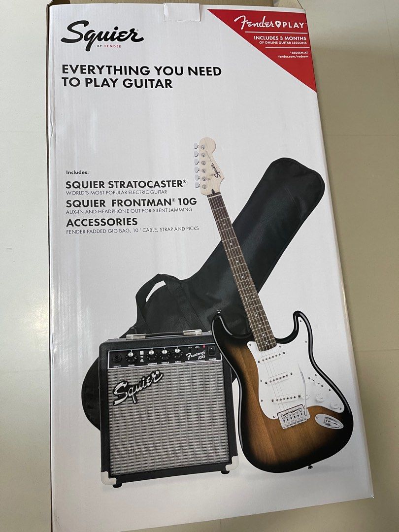 Squire by Fender full box, Hobbies & Toys, Music & Media, Musical ...