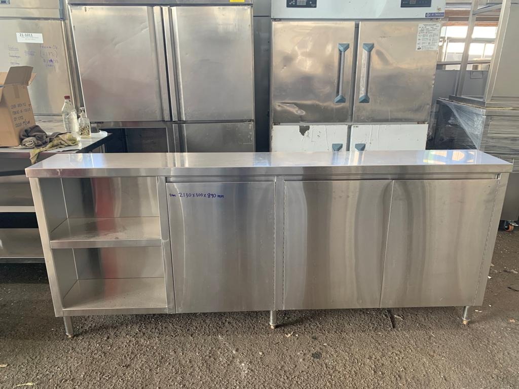 Stainless steel 3 tier cabinet C/w 3 door, TV & Home Appliances ...