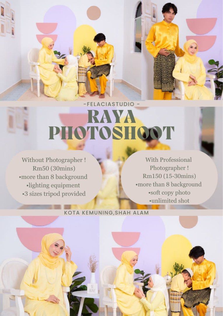 Studio photoshoot raya, Photography, Photography Accessories, Lighting ...