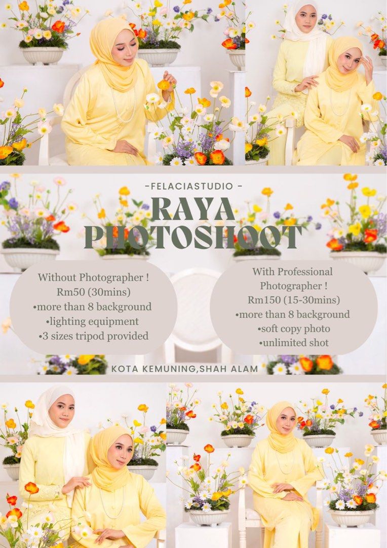 Studio photoshoot raya, Photography, Photography Accessories, Lighting ...