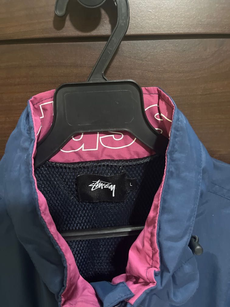 Stussy hooded windbreaker/rain jacket, Men's Fashion, Coats, Jackets ...