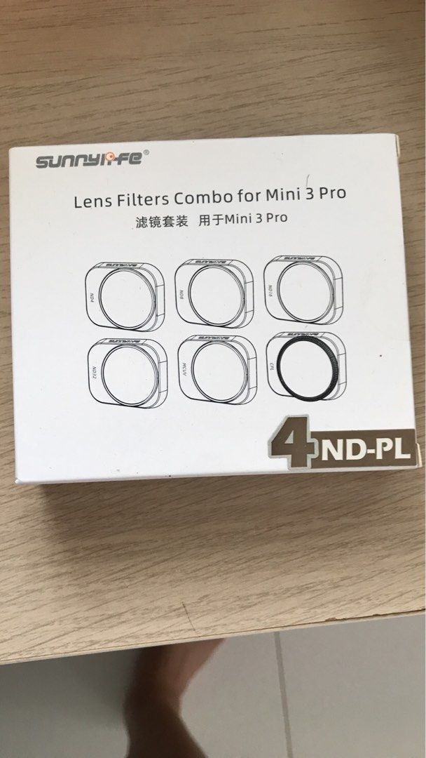 Sunny life 4 piece filter dji mini 3, Photography, Drones on Carousell