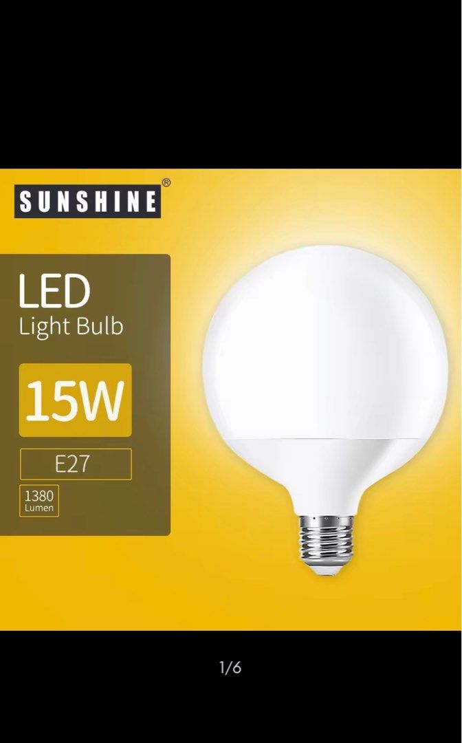 Sunshine LED Light Bulb E27 15W/9W LED Magnetic Module 12W, Furniture ...