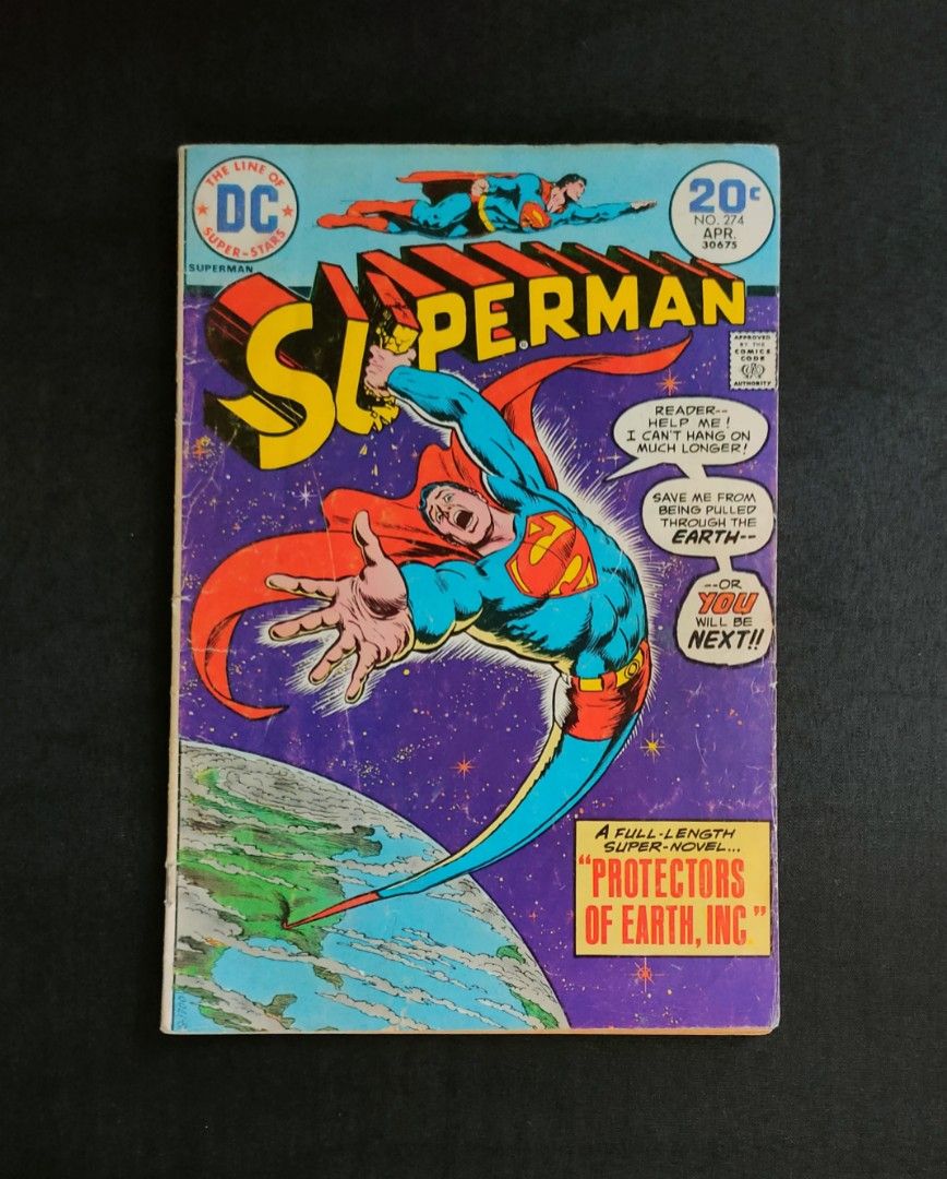 Superman #274 (1974), Hobbies & Toys, Books & Magazines, Comics & Manga ...