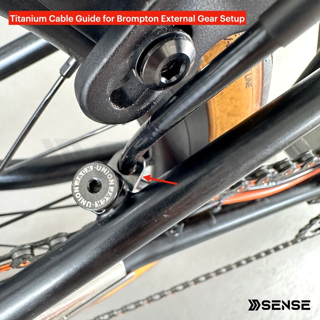 Titanium Cable Guide for Brompton External Gear, Sports Equipment ...