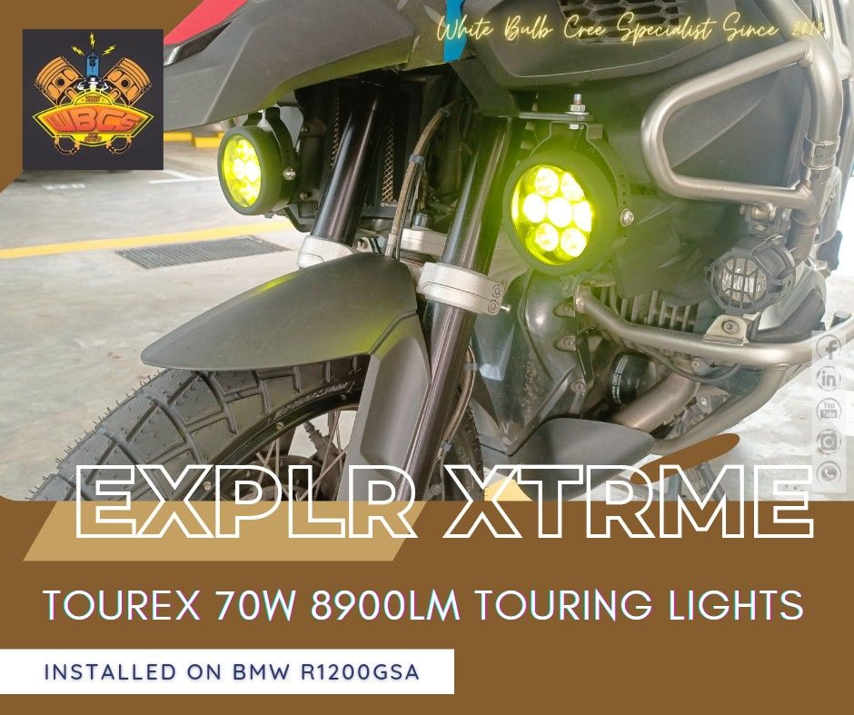 Tourex Explore-R Xtreme 8900LM ADV touring light (2023), Motorcycles ...
