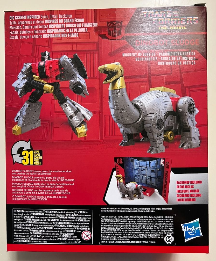 Transformers The Movie Studio Series 86 Leader Class Dinobot Sludge ...