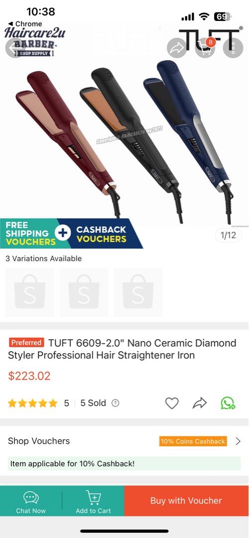 TUFT Hair Straightener, Beauty & Personal Care, Hair on Carousell