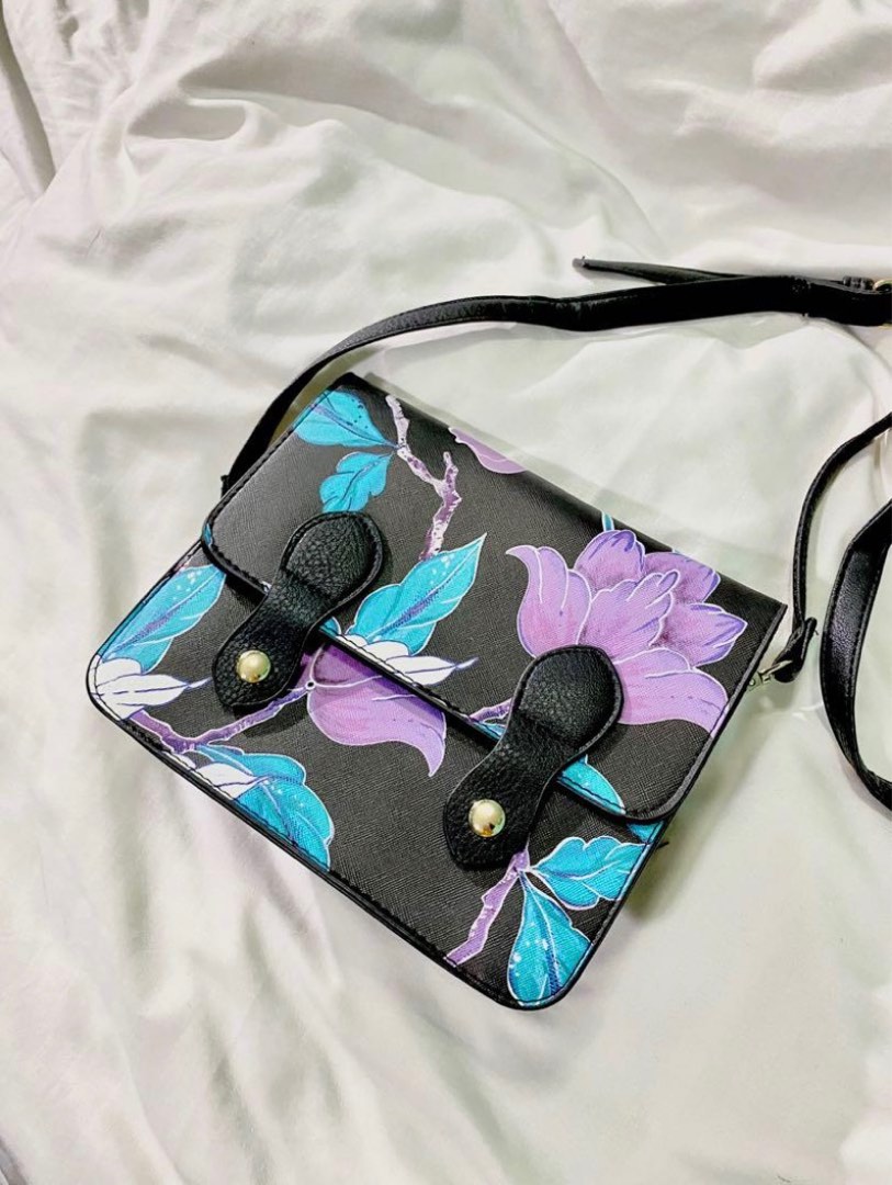 TYPO brand floral sling bag on Carousell