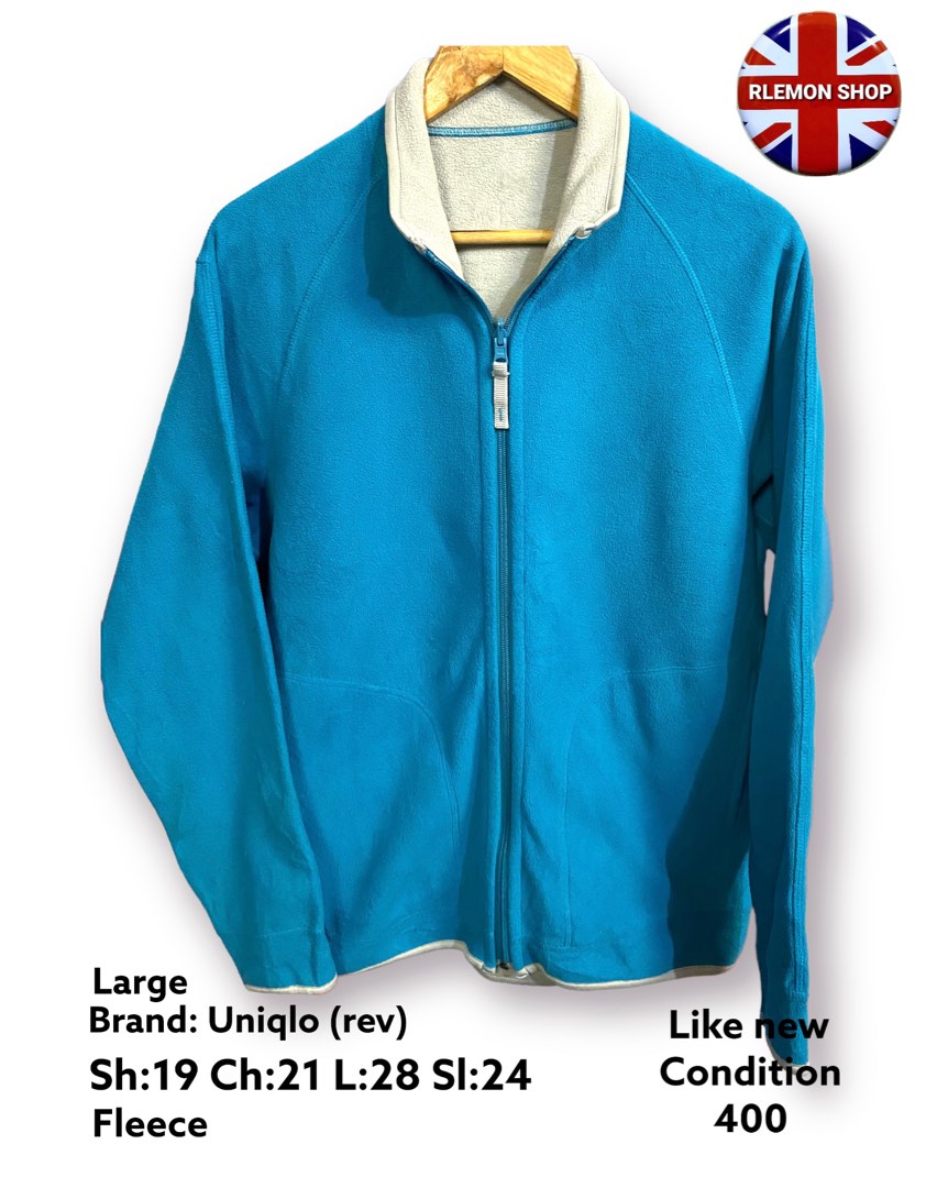 Uniqlo Reversible Fleece Jacket on Carousell