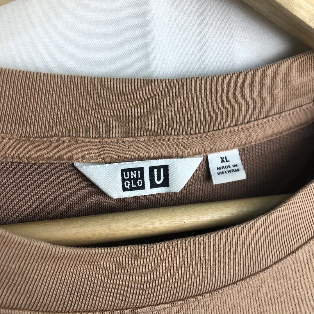 Uniqlo U Airism (Light Brown), Men's Fashion, Tops & Sets, Tshirts ...