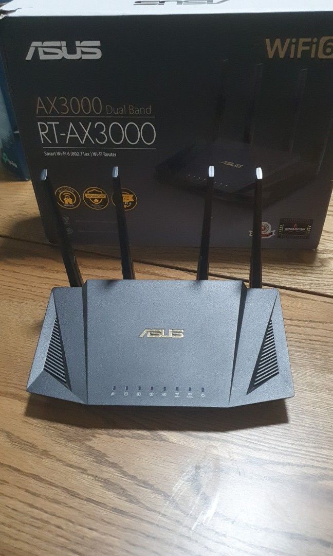 Used ASUS AX3000 WIFI6 router, Computers & Tech, Parts & Accessories ...