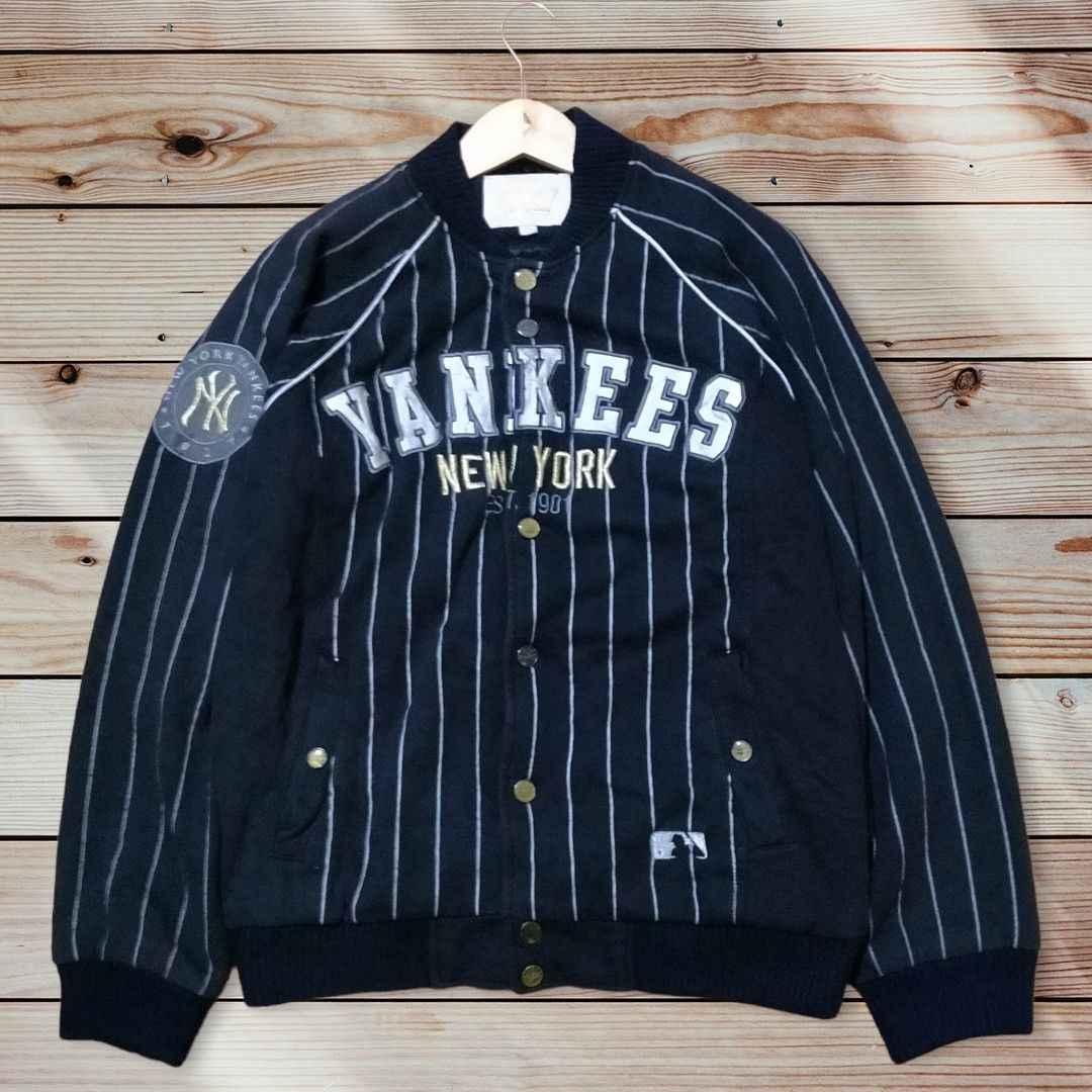 VARSITY MLB YANKEES NOT BOMBER NFL RAIDERS CHICAGO BULLS, Fesyen Pria ...