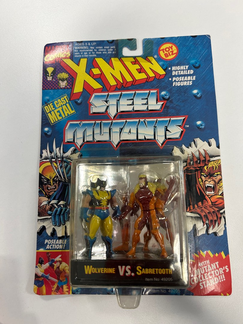 Vintage 1994 X-men steel mutants - Wolverine and sabertooth, Hobbies ...