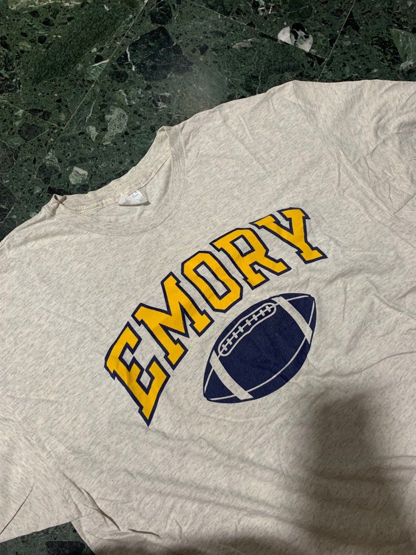 Vintage Champion Emory Football, Men's Fashion, Tops & Sets, Tshirts ...
