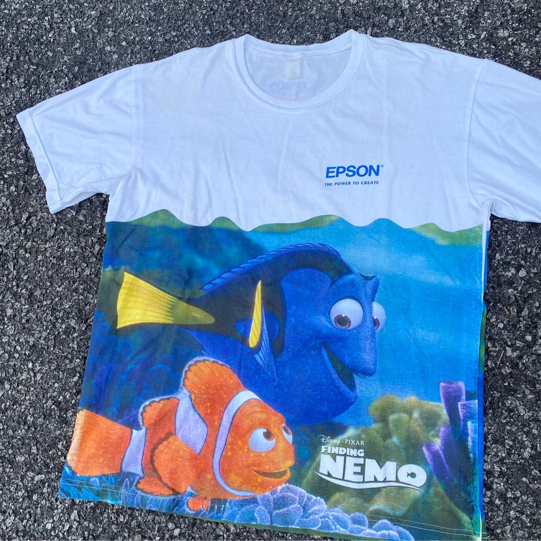 Vintage Finding Nemo X Epson T Shirt, Men's Fashion, Tops & Sets ...