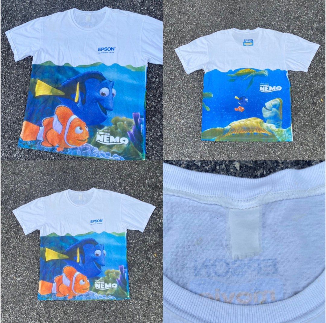Vintage Finding Nemo X Epson T Shirt, Men's Fashion, Tops & Sets ...