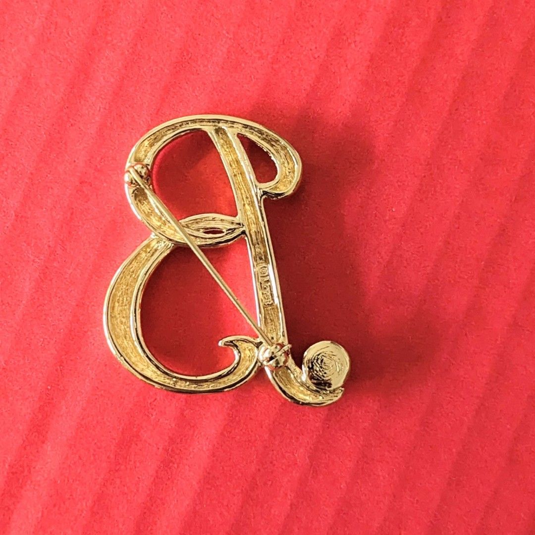 Vintage Monet initial brooch, letter B, Women's Fashion, Jewelry ...