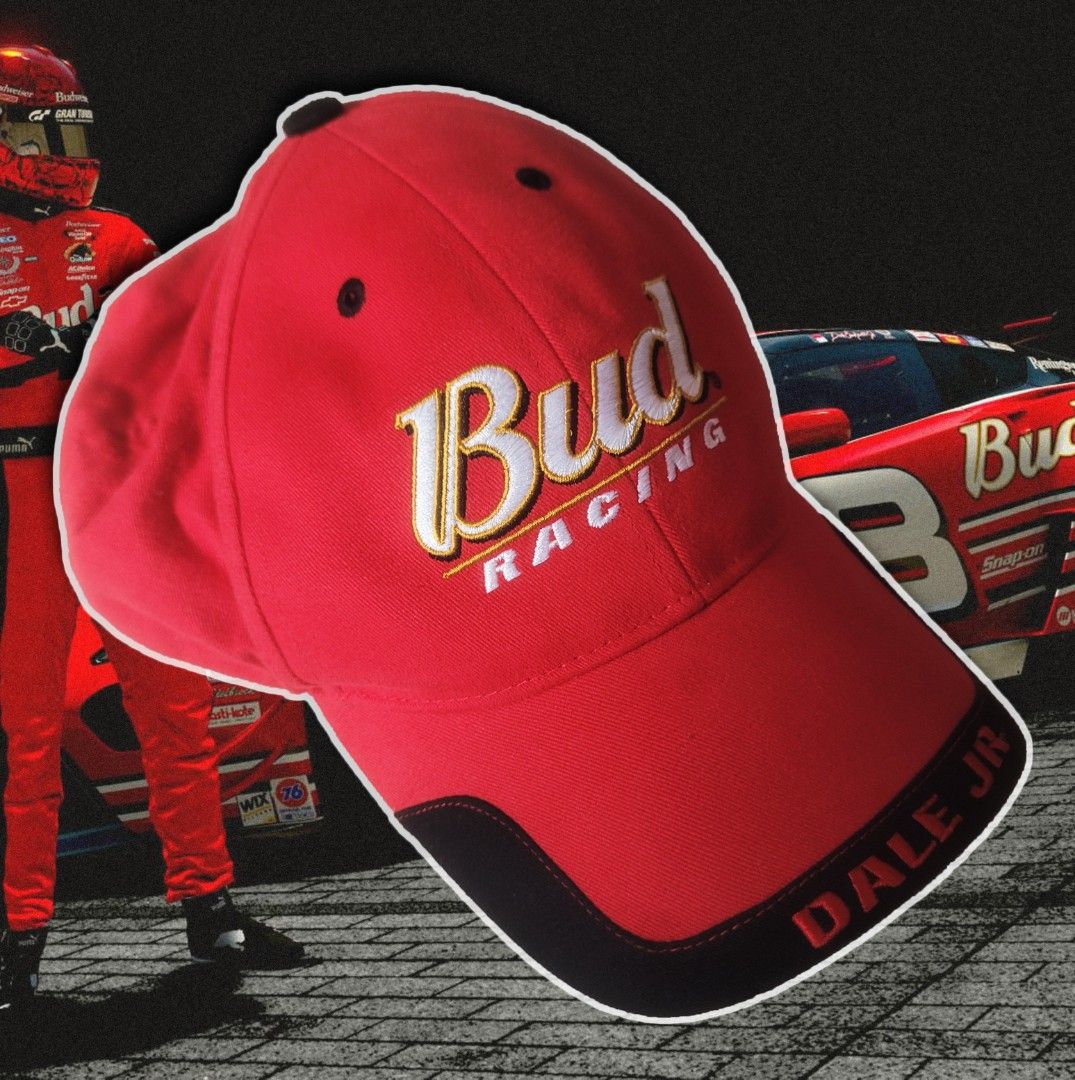 Vintage NASCAR Bud Racing Dale Jr Cap, Men's Fashion, Watches ...