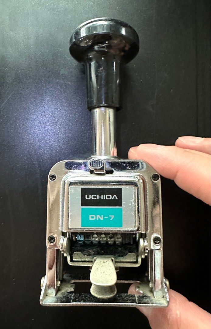 Vintage Uchida C-7 Automatic Numbering Machine C-Type JAPAN RARE, 興趣及遊戲, 手作＆自家設計, 其他 - Carousell