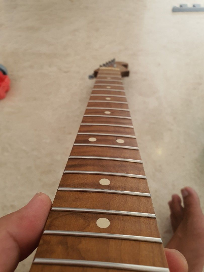 Warmoth flamed Roasted Maple Neck (strat guitar) not fender, Hobbies ...