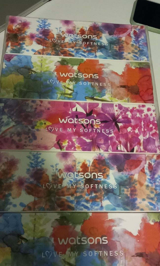 Watsons Tissue boxes x2 (10 boxes in total), Beauty & Personal Care ...