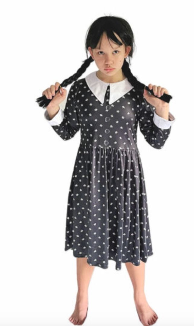 Wednesday Adams Family Costume For Kids Singapore Birthday Party ...