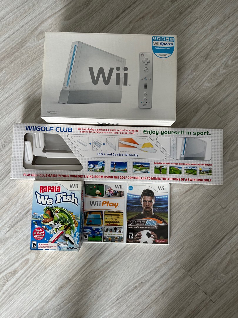Wii Sports + WiiGolf Club + 3 Games, Video Gaming, Video Game Consoles ...