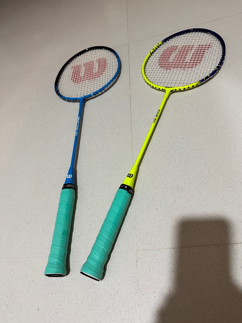 Wilson Badminton Racket x2, Sports Equipment, Sports & Games, Racket ...