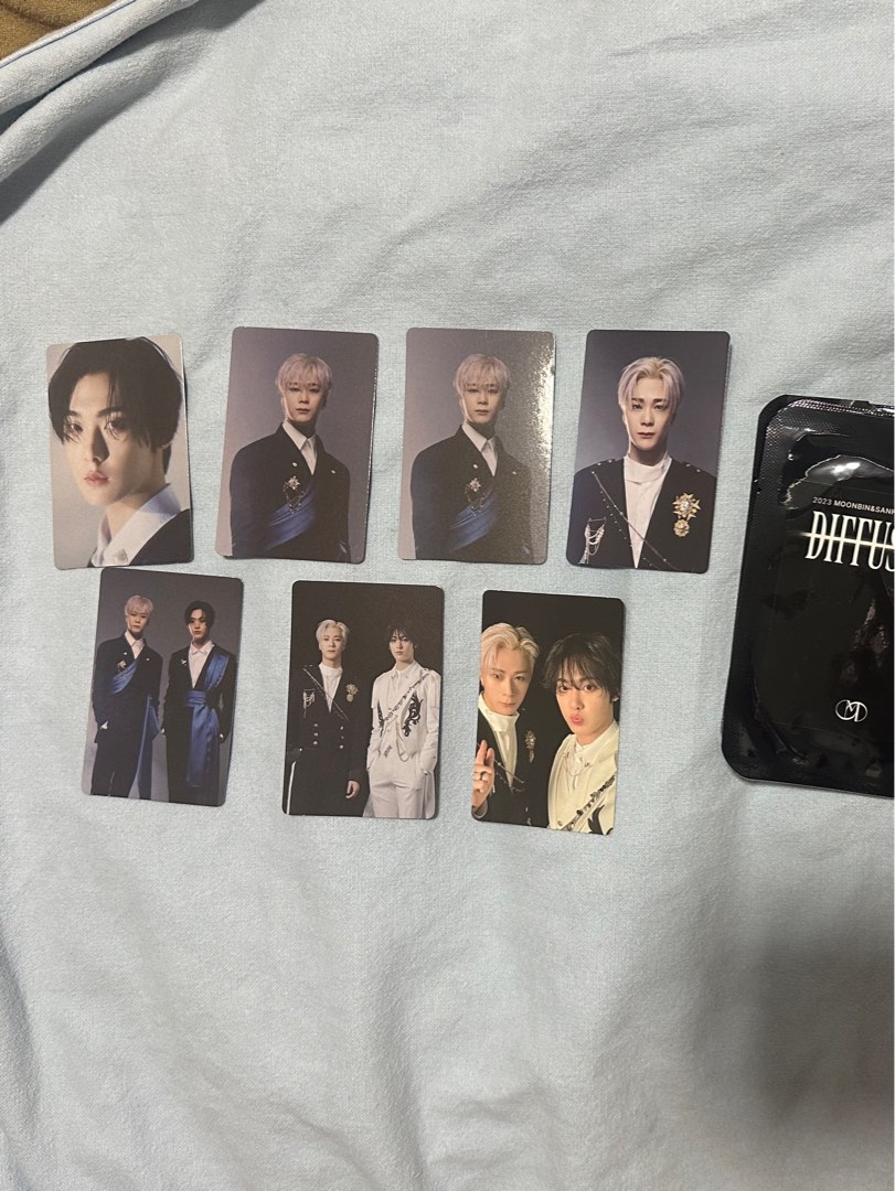 WTS astro moonbin & sanha diffusion fancon trading cards, Hobbies ...