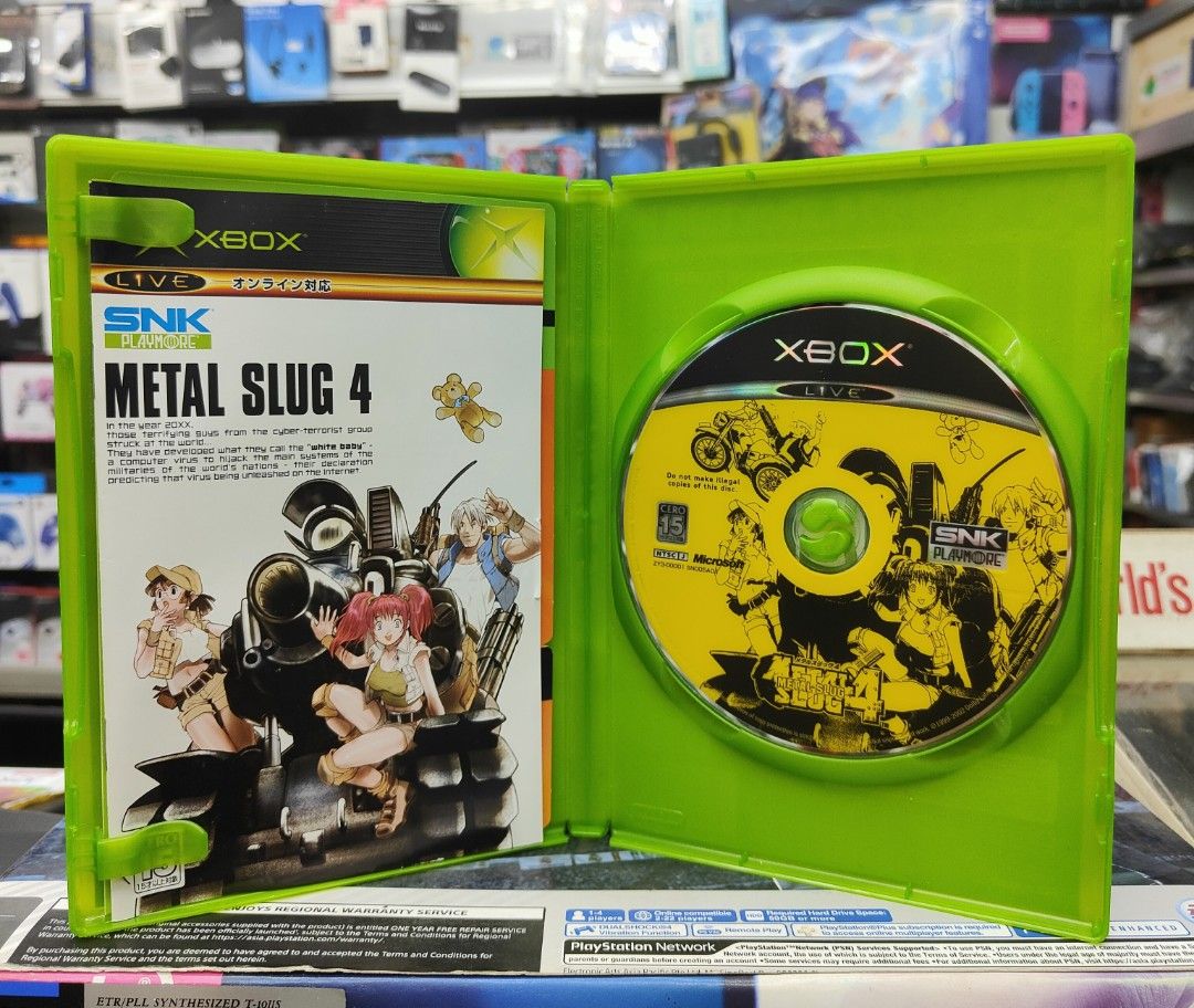 Xbox Metal Slug 4 ( Rare First Launch Edition ), Video Gaming, Video ...