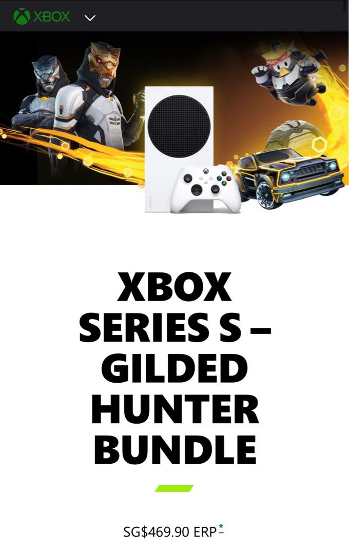 Xbox Series S - Gilded Hunter Bundle, Video Gaming, Video Game Consoles ...