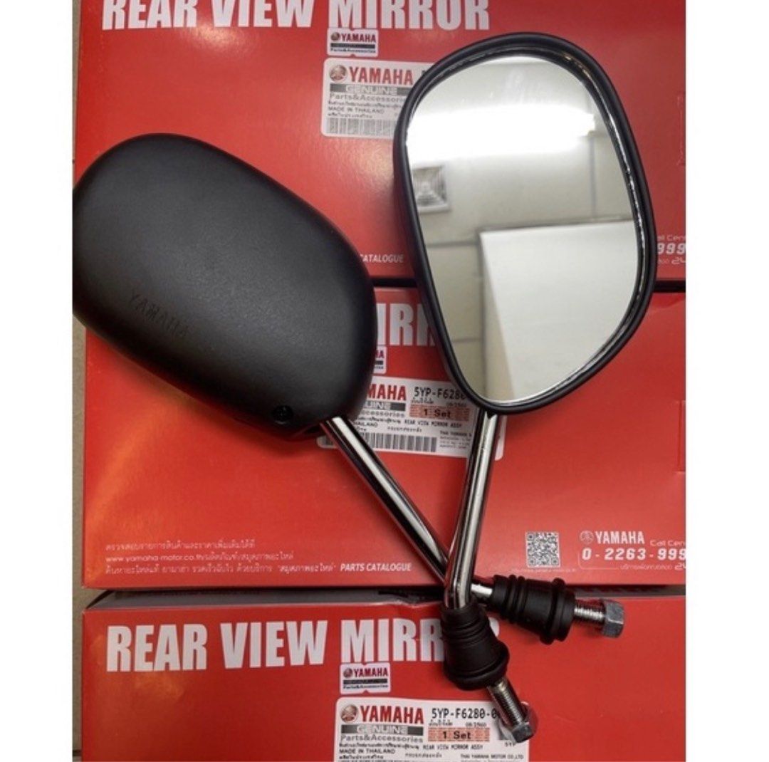 Yamaha Side Mirror Chrome, Motorcycles, Motorcycle Accessories on Carousell
