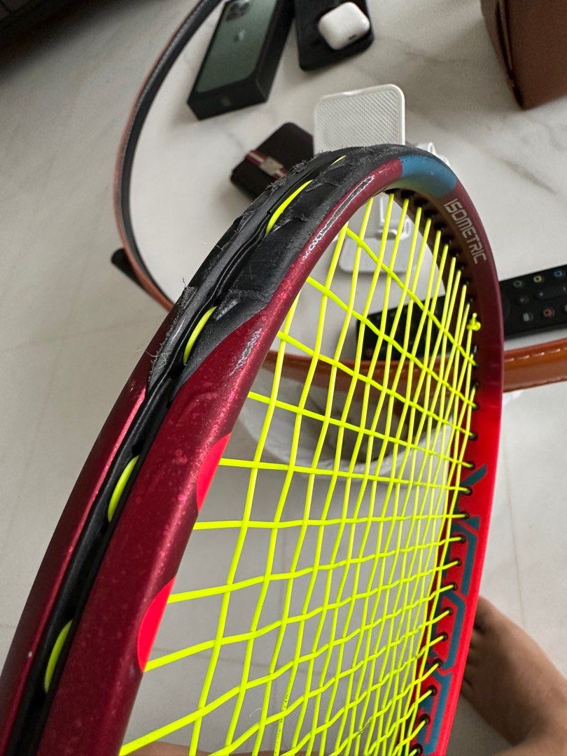 Yonex Vcore 98 2021 version 305g Tennis Racket, Sports Equipment ...
