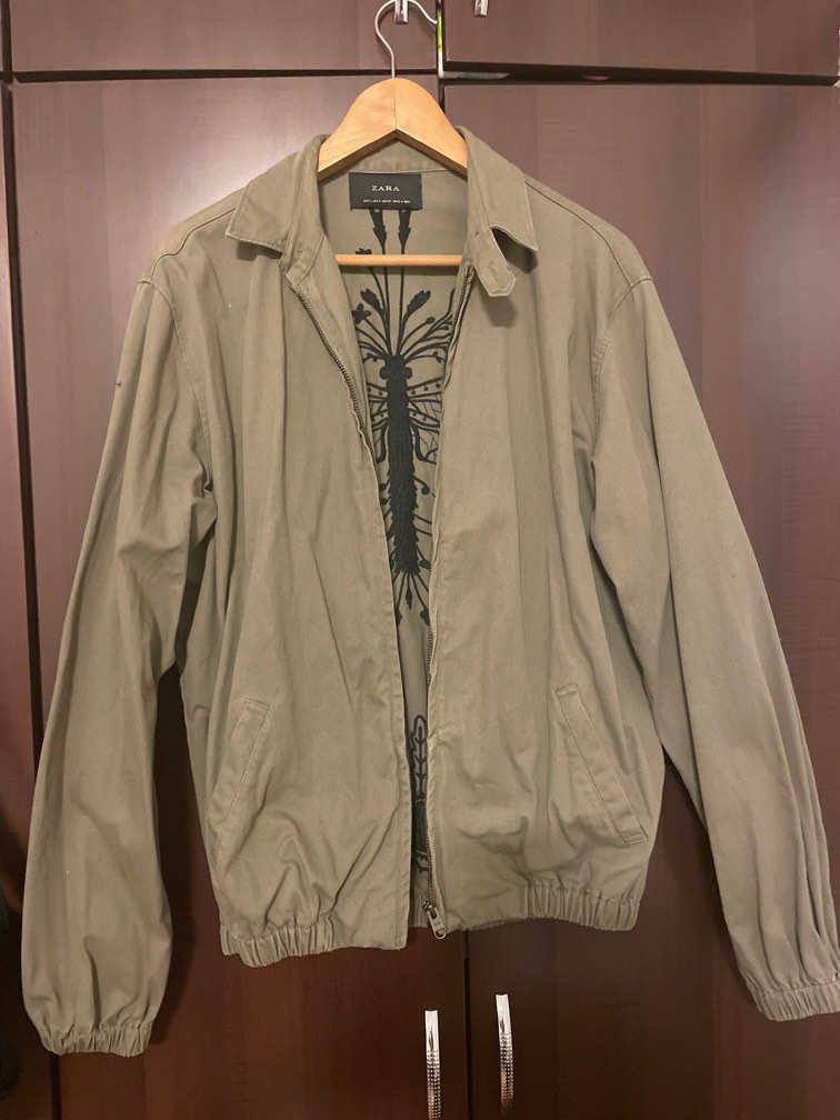 Zara Embroidered Bomber Jacket, Women's Fashion, Coats, Jackets and ...