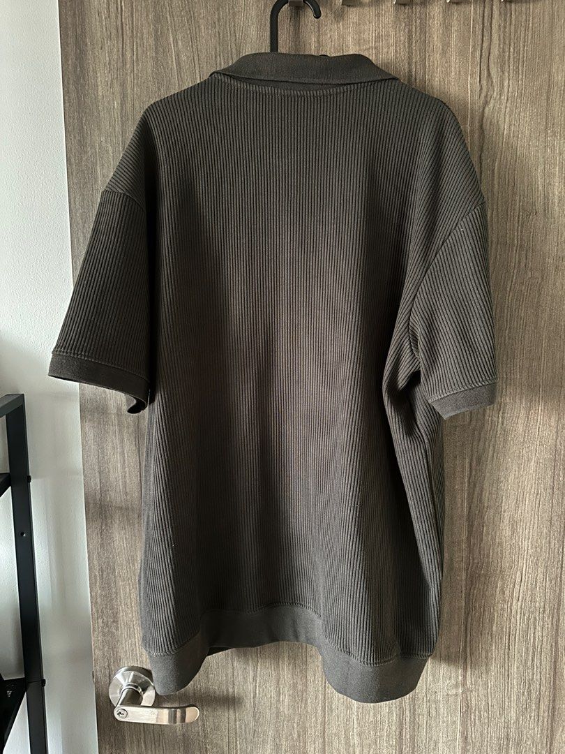 Zara Ribbed Polo Shirt, Men's Fashion, Tops & Sets, Tshirts & Polo ...