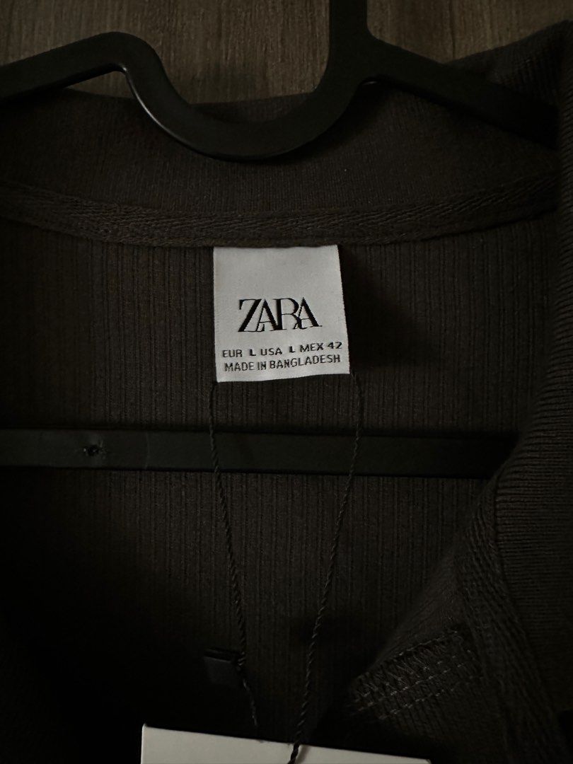 Zara Ribbed Polo Shirt, Men's Fashion, Tops & Sets, Tshirts & Polo ...