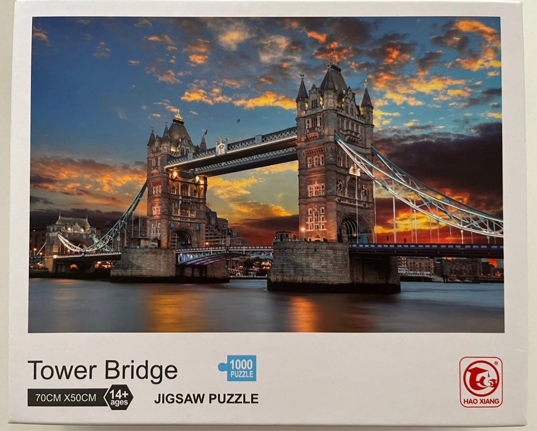 1000 Pieces Fully Assembled Tower Bridge Puzzle, Hobbies & Toys ...