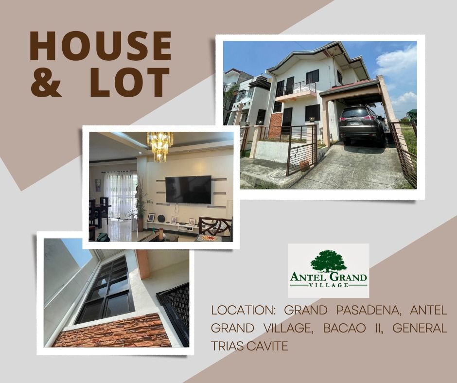 Negotiable House & Lot - 3BR 2T&B House and Lot in Antel Grand Village ...