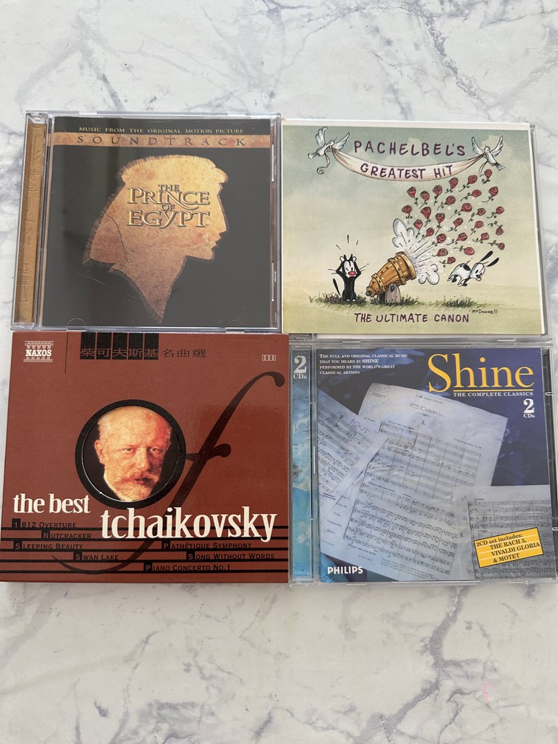 4 C D, the best Tchaikovsky, the Prince of Egypt soundtrack, Shine(the ...