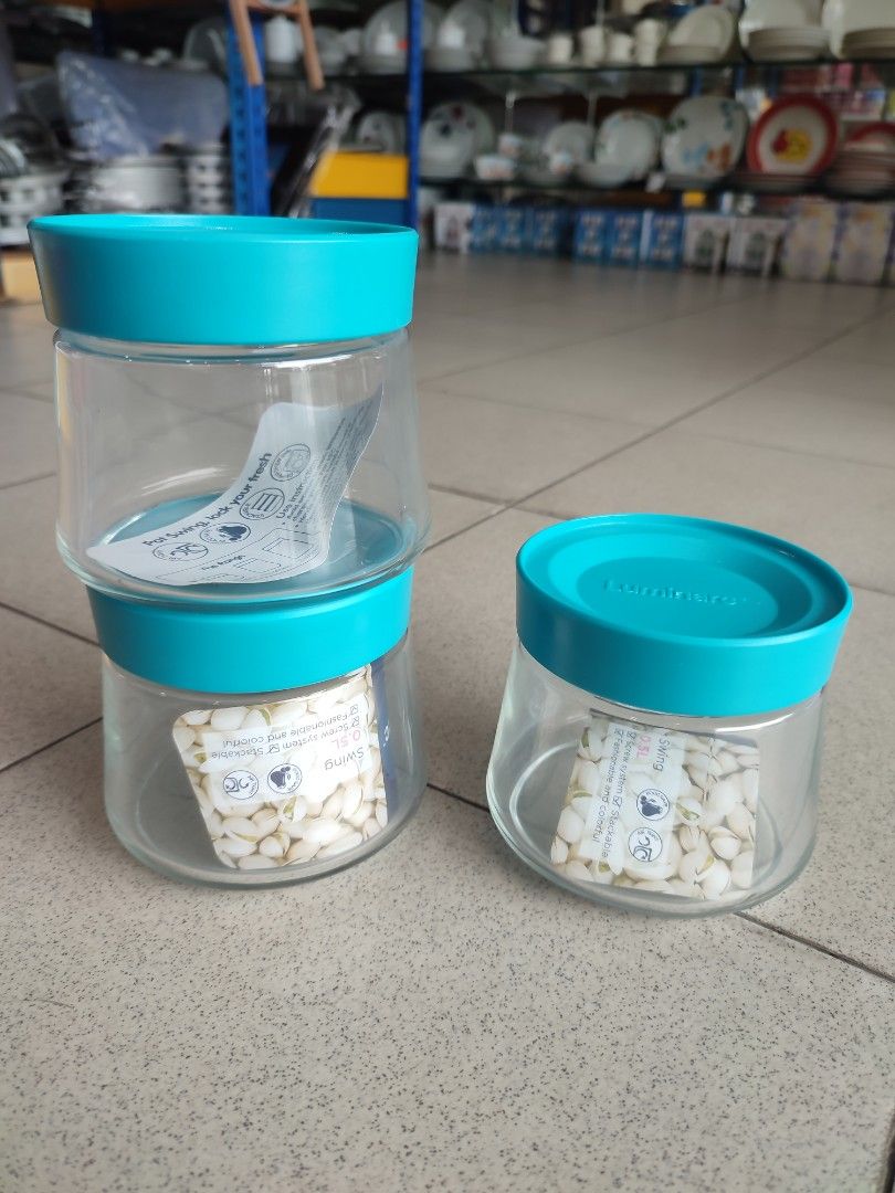 500ml Luminarc Swing Jar, Furniture & Home Living, Kitchenware ...