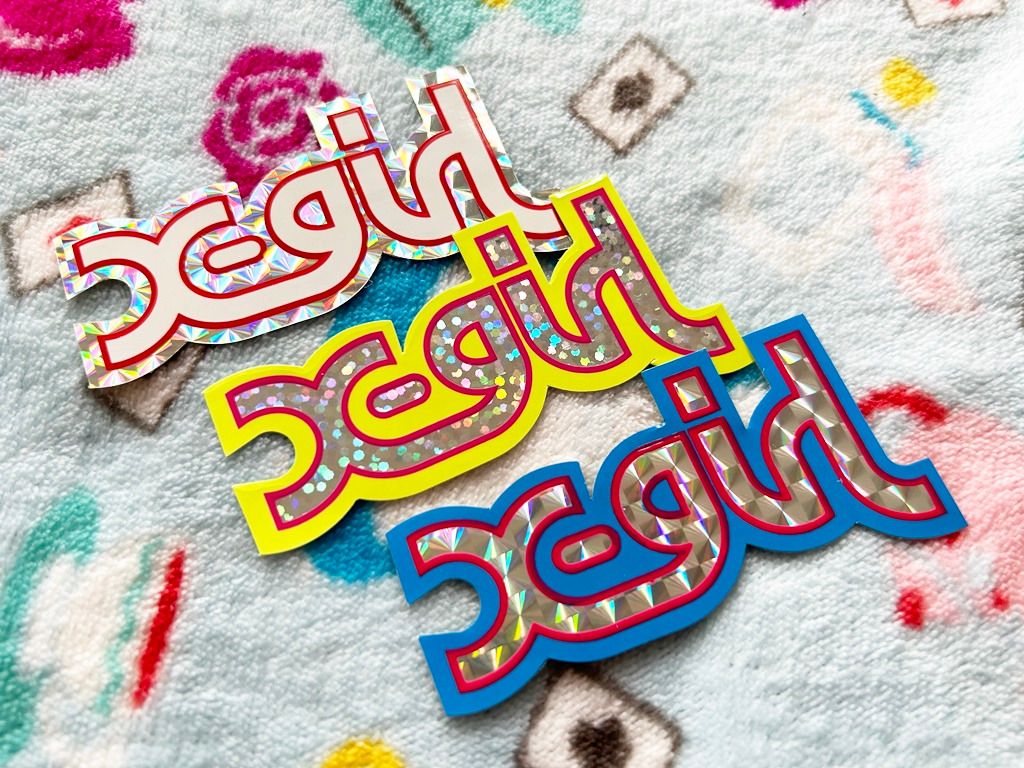 日本版 - X-GIRL XG Logo Sticker set 貼紙 貼子 (DIY 2次創作 DECO), 興趣及遊戲, 手作＆自家設計 ...